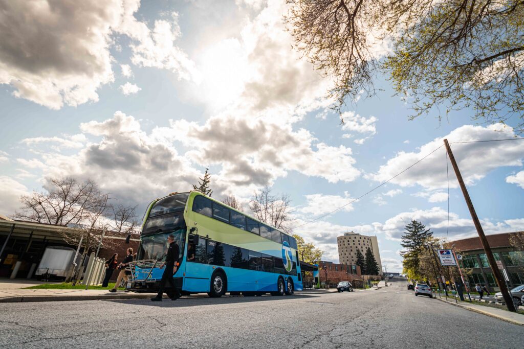 Double Decker at EWU - Spokane Transit Authority