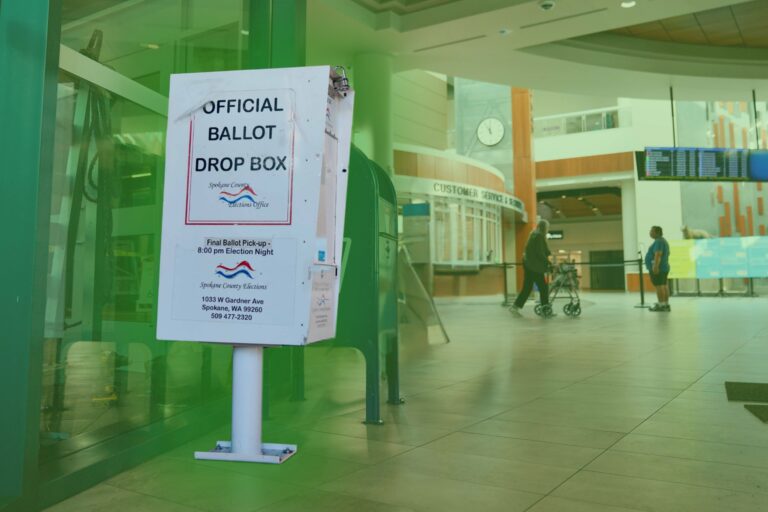 Official Ballot Drop Box at STA Plaza - Spokane Transit Authority