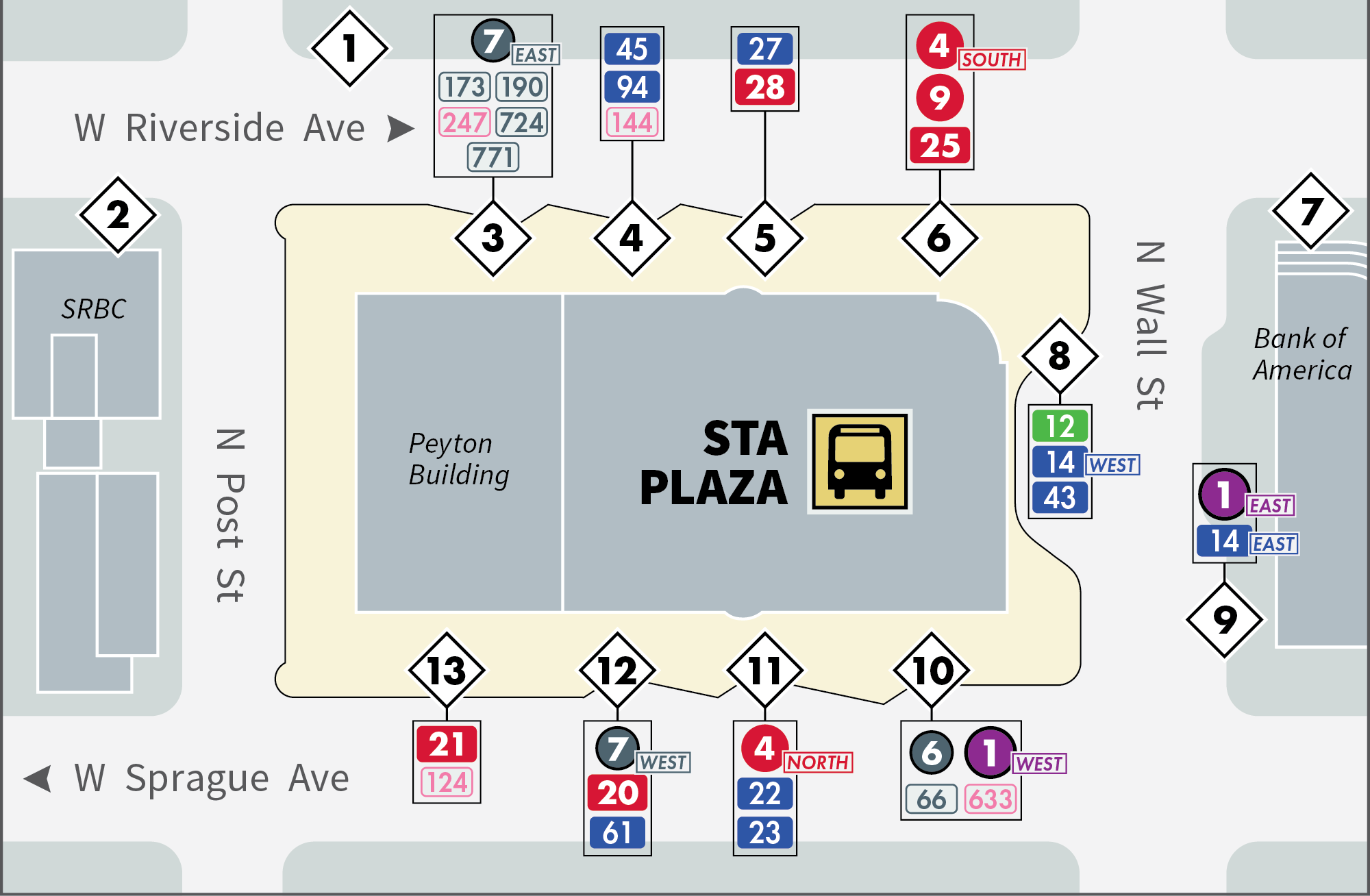 STA Plaza Boarding Zones - Spokane Transit Authority